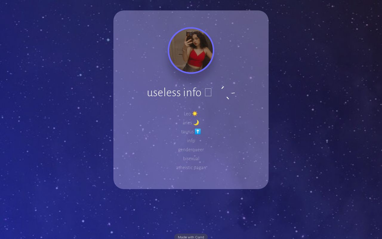 useless info ೄྀ࿐ ˊˎ-